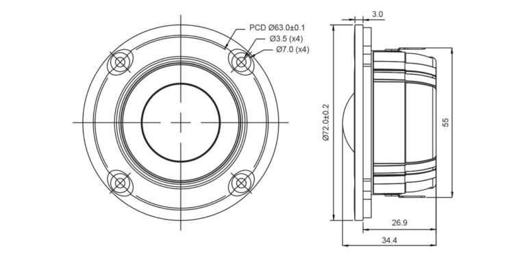 SB29SDNC-C000-4 / Fabric - Sbacoustics